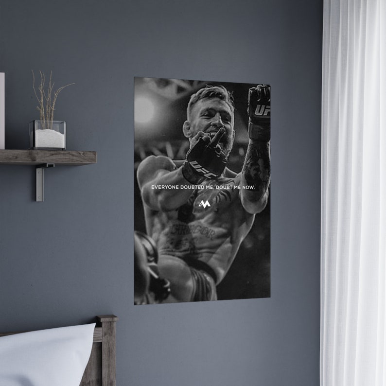 Conor Mcgregor Iconic UFC Poster, MMA Wall Art Boxing Poster Fighter ...