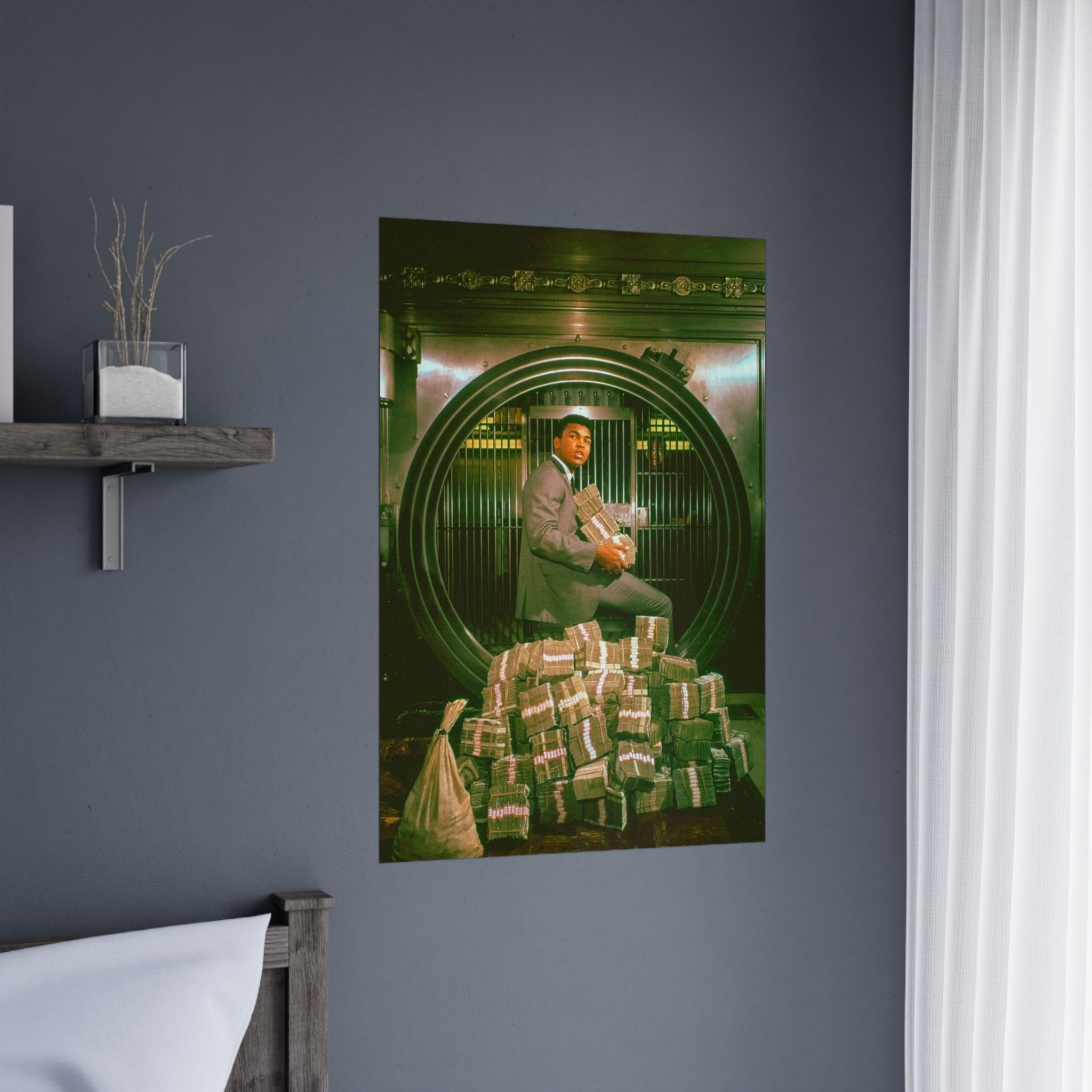 Mohammed Ali Bank Vault Poster, Boxing Poster, Sports Poster, Boxing ...