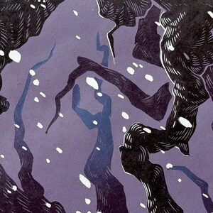 Dumbfounded Hand-printed Linocut Art 29x45,5 Cm - Etsy