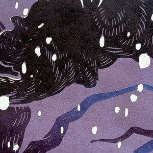 Dumbfounded Hand-printed Linocut Art 29x45,5 Cm - Etsy