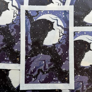 Dumbfounded Hand-printed Linocut Art 29x45,5 Cm - Etsy