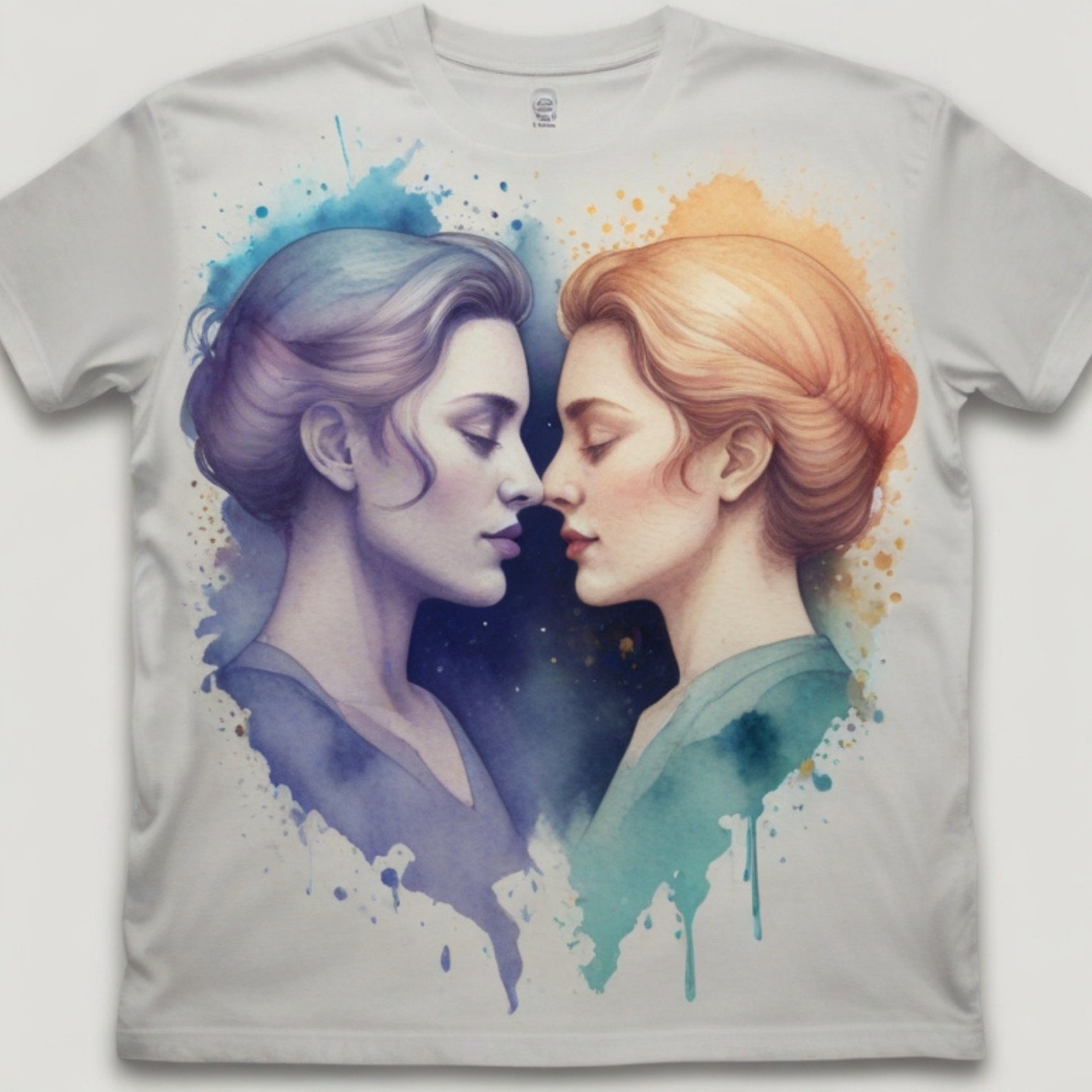 Zodiac Png Gemini T-shirt:sublimity Png Colorful Watercolor T-shirt ...