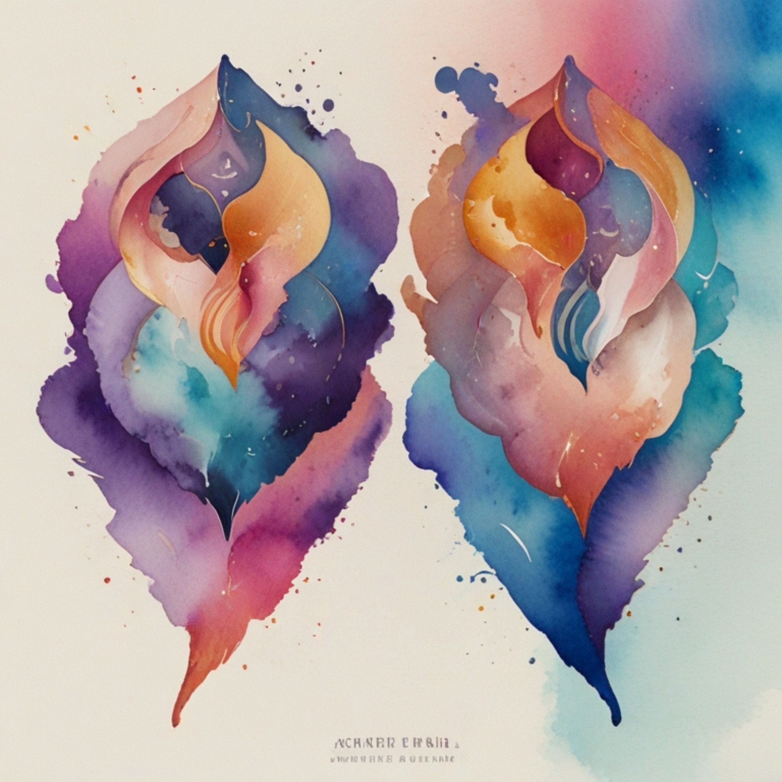 Zodiac Png Gemini T-shirt:sublimity Png Colorful Watercolor T-shirt ...