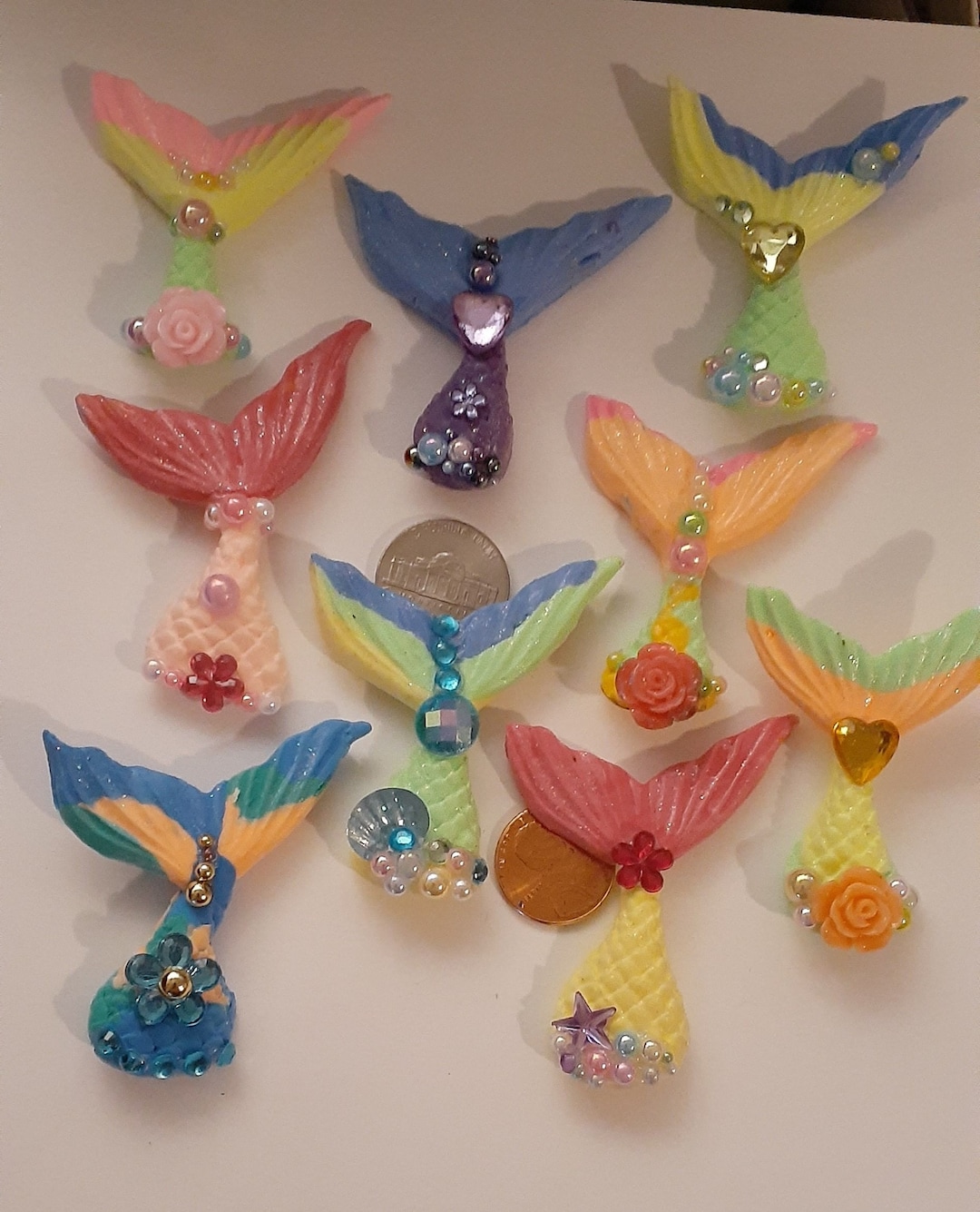 9 Fancy Mermaid Tails Face Bling Clusters for Face Painter - Etsy