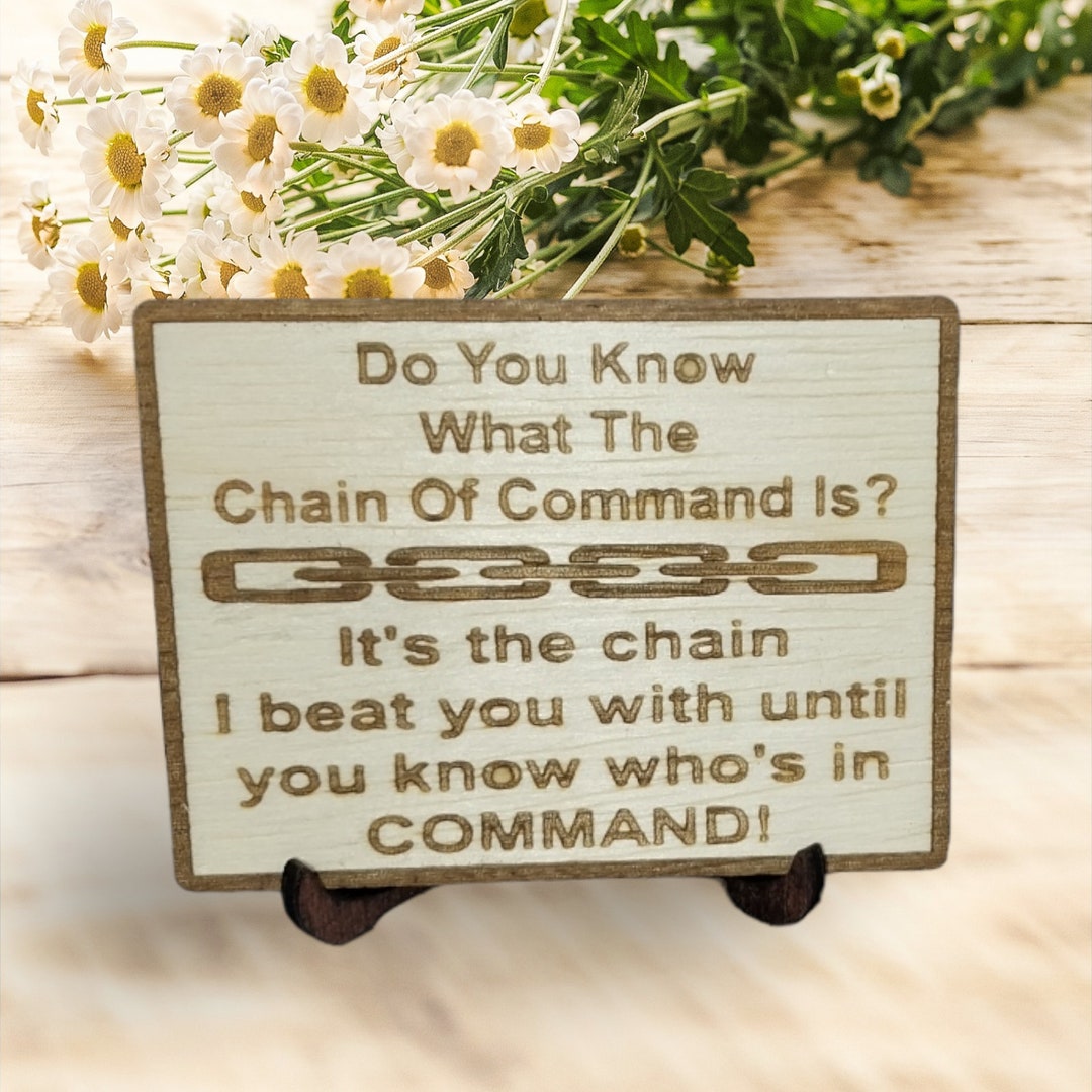 Chain of Command Magnet or Decoration - Etsy