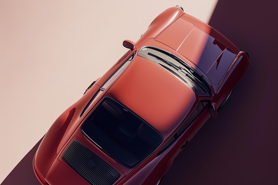 4K | Instant Download | Porsche 911 - Modern Elegance Overhead Shot ...