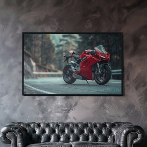 Ducati Panigale V4 Poster: Modern Sport Bike Art (digital Download) - Etsy