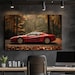 Autumnal Ferrari Testarossa Art Print 203x114 Cm Classic Italian Sports ...