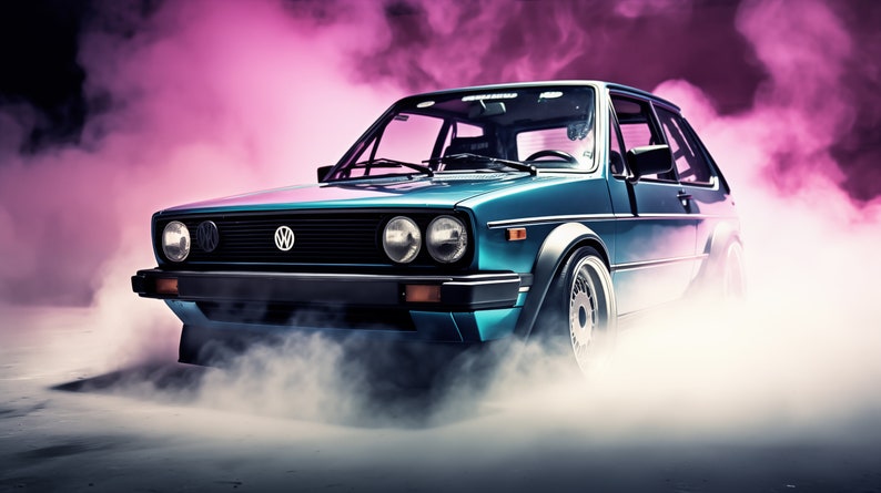 Volkswagen Golf MK1 GTI 4K Wallpaper - Classic Car Enthusiast Design - Etsy