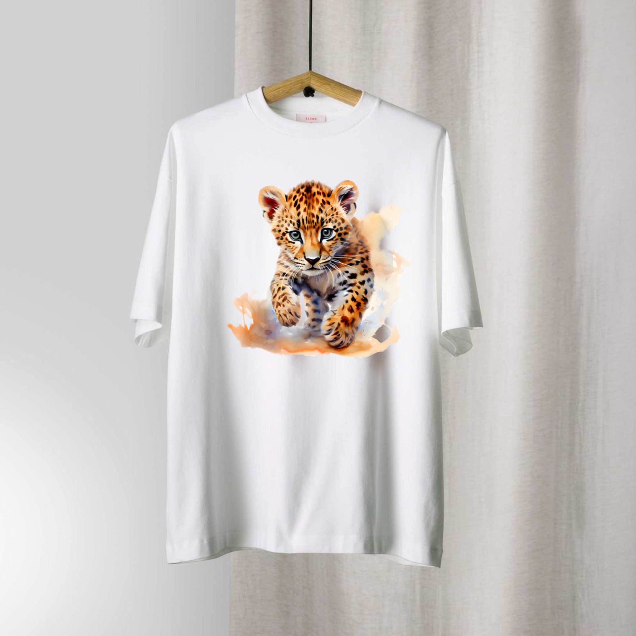 Leopard Watercolor Clipart, Safari Animals Clipart, Set of Digital PNG ...