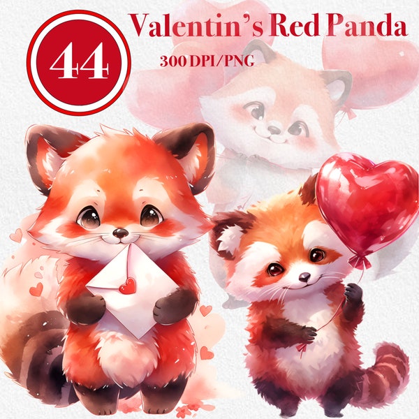 Red Panda Watercolor - Etsy