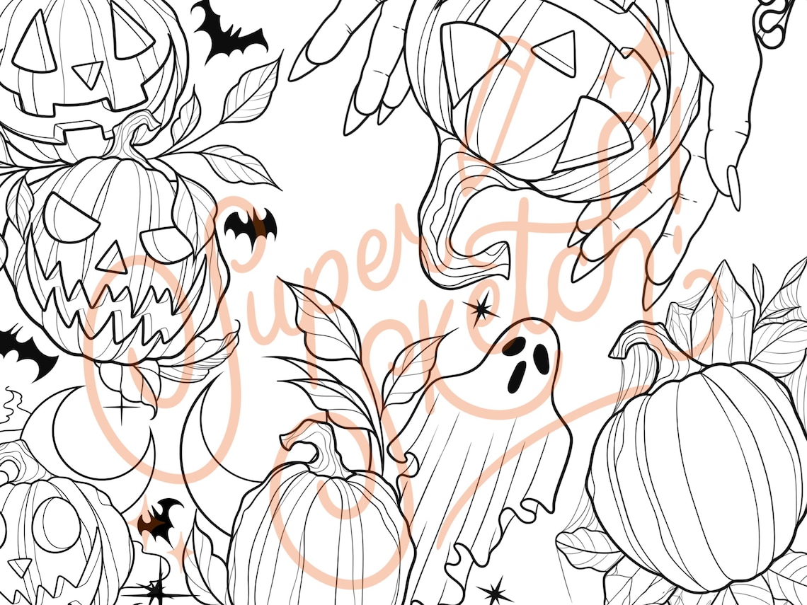 25 Pumpkin Tattoo Designs Procreate Brush Stamps | Halloween Tattoo ...