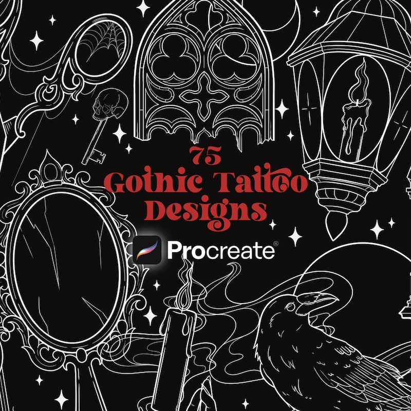 Goth Tattoo Stamps - Etsy