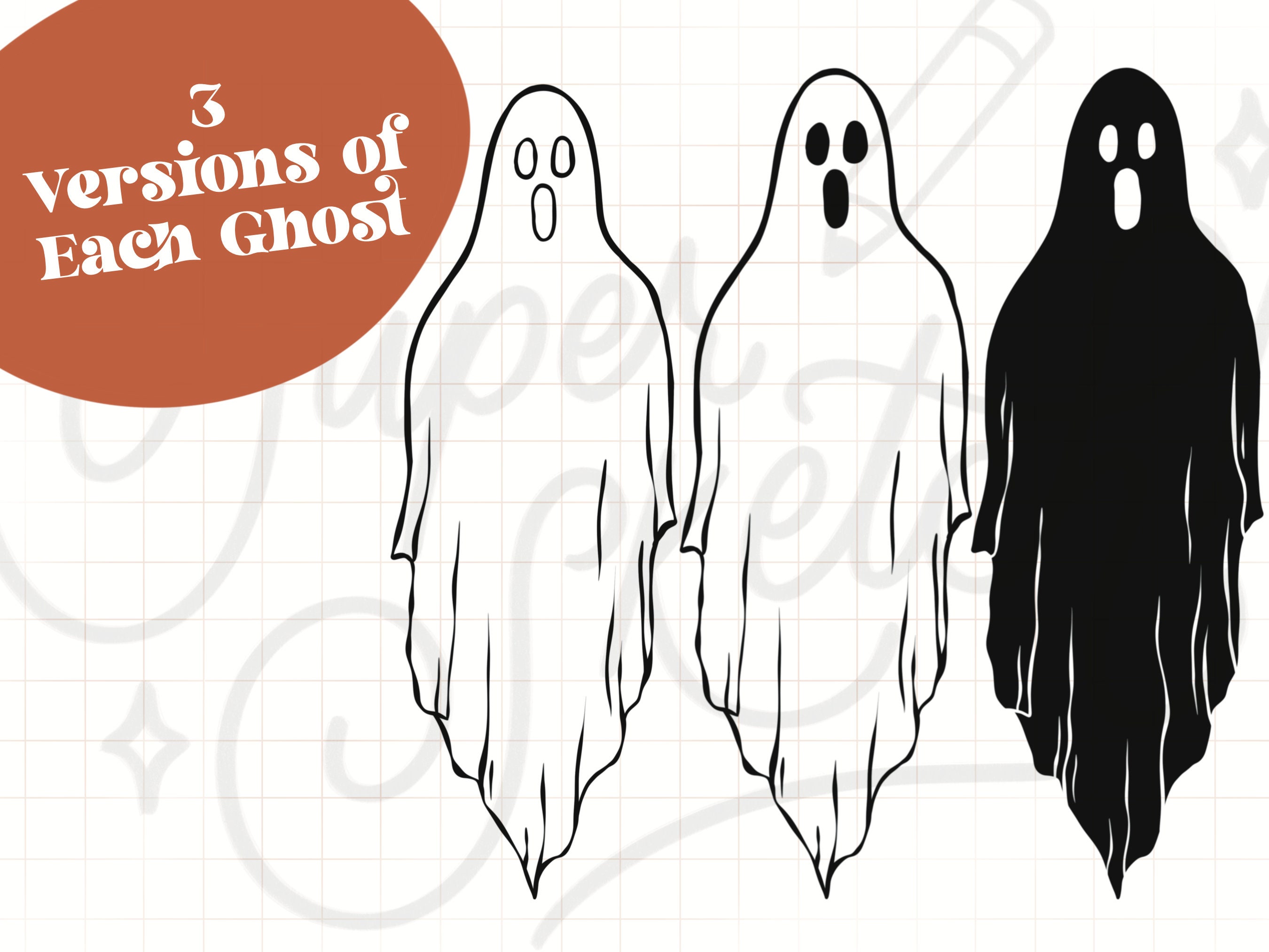 103 Ghost Procreate Brushes Halloween Procreate Stamps - Etsy