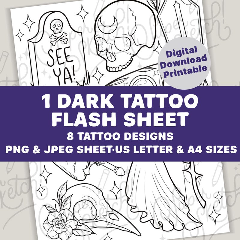 Tattoo Flash Print - Etsy