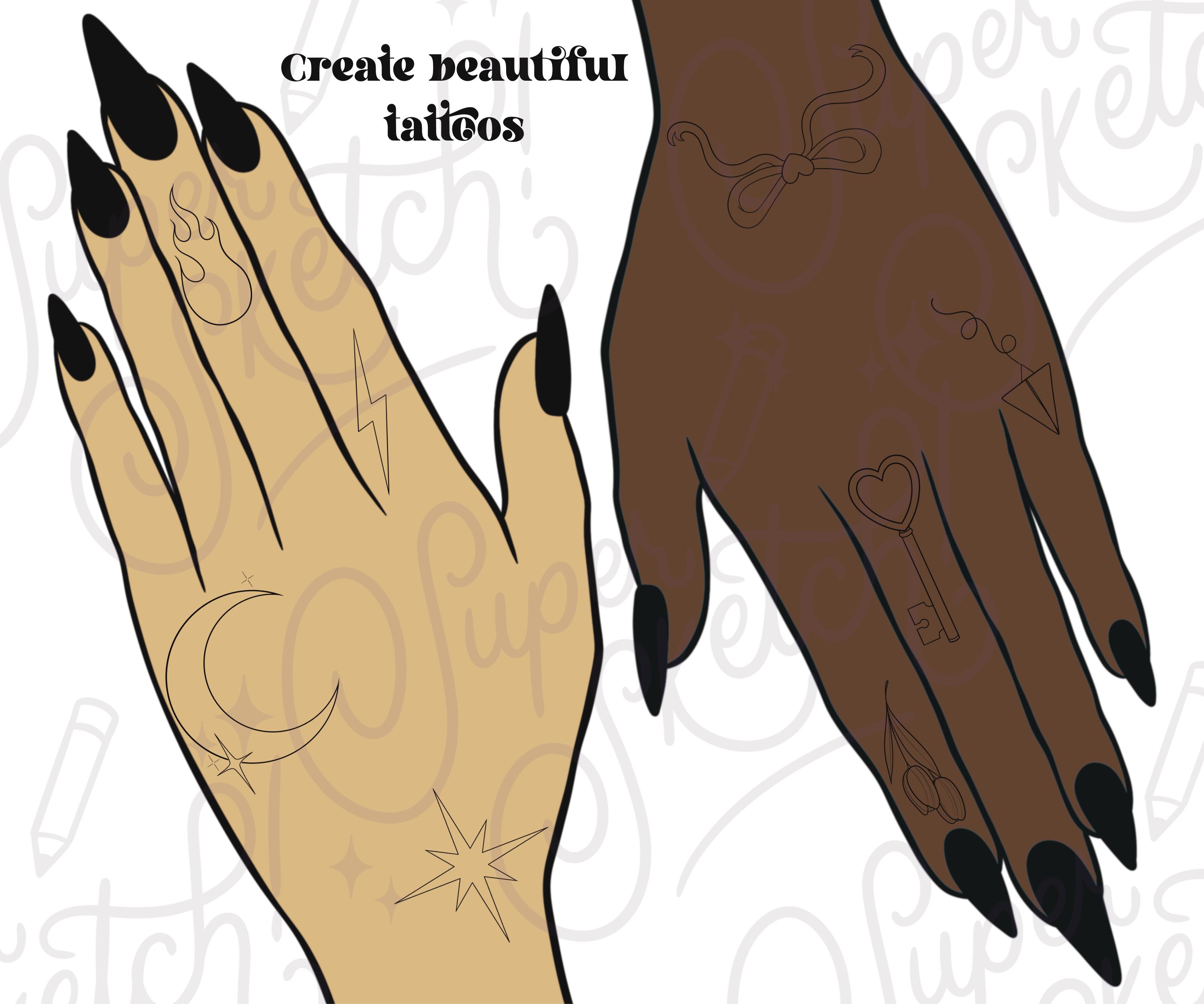70 Tiny Tattoos PNG Files | Fineline Tattoos Png Drawings | Flash Sheet ...
