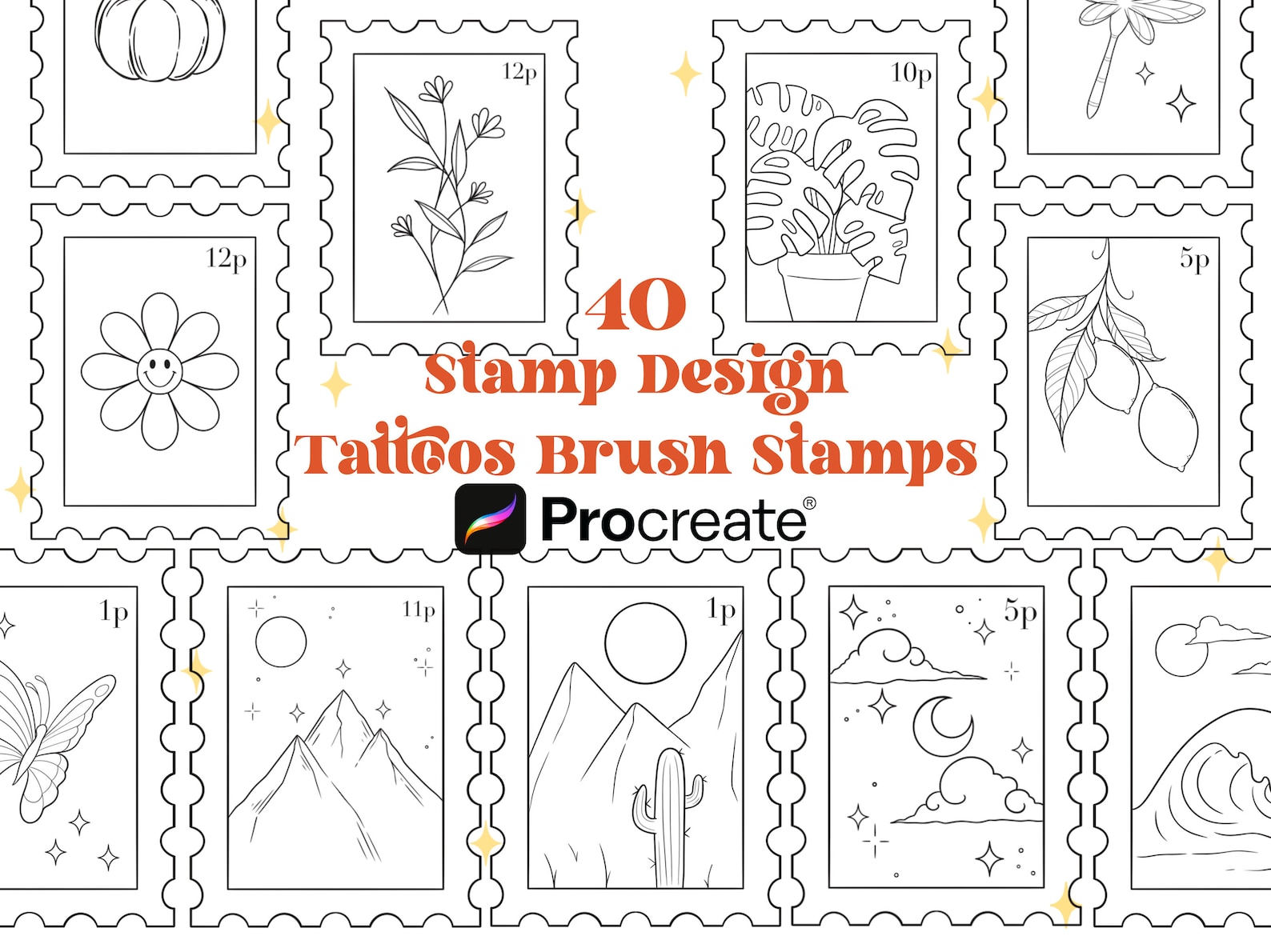 40 Stamp Designs Procreate Tattoos | Postage Stamp Tattoo Designs ...