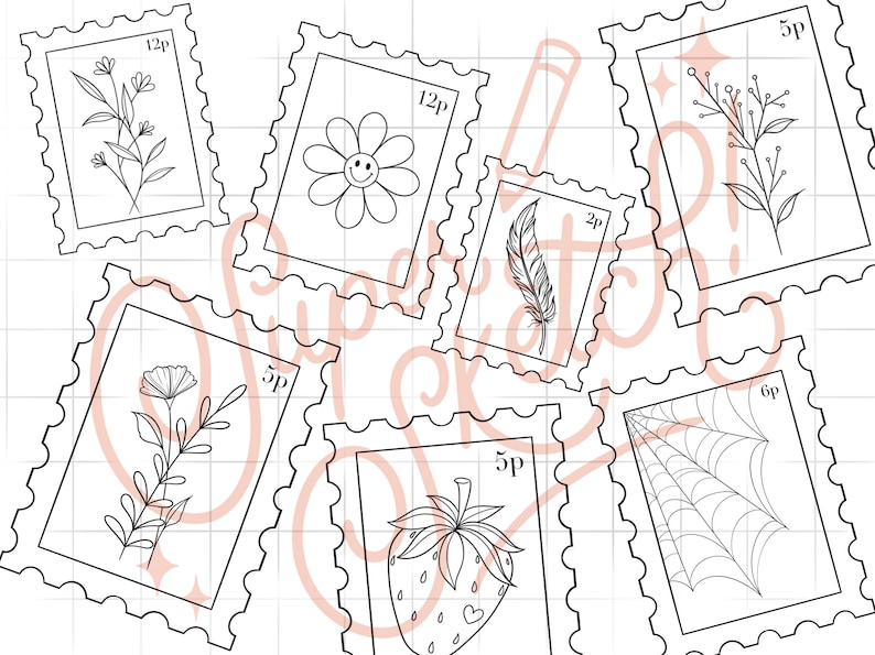 40 Stamp Designs Procreate Tattoos | Postage Stamp Tattoo Designs ...