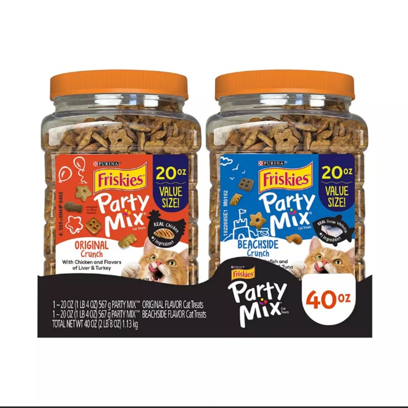Purina Friskies Cat Treats Party Mix, 2 Pk./20 Oz. - Etsy