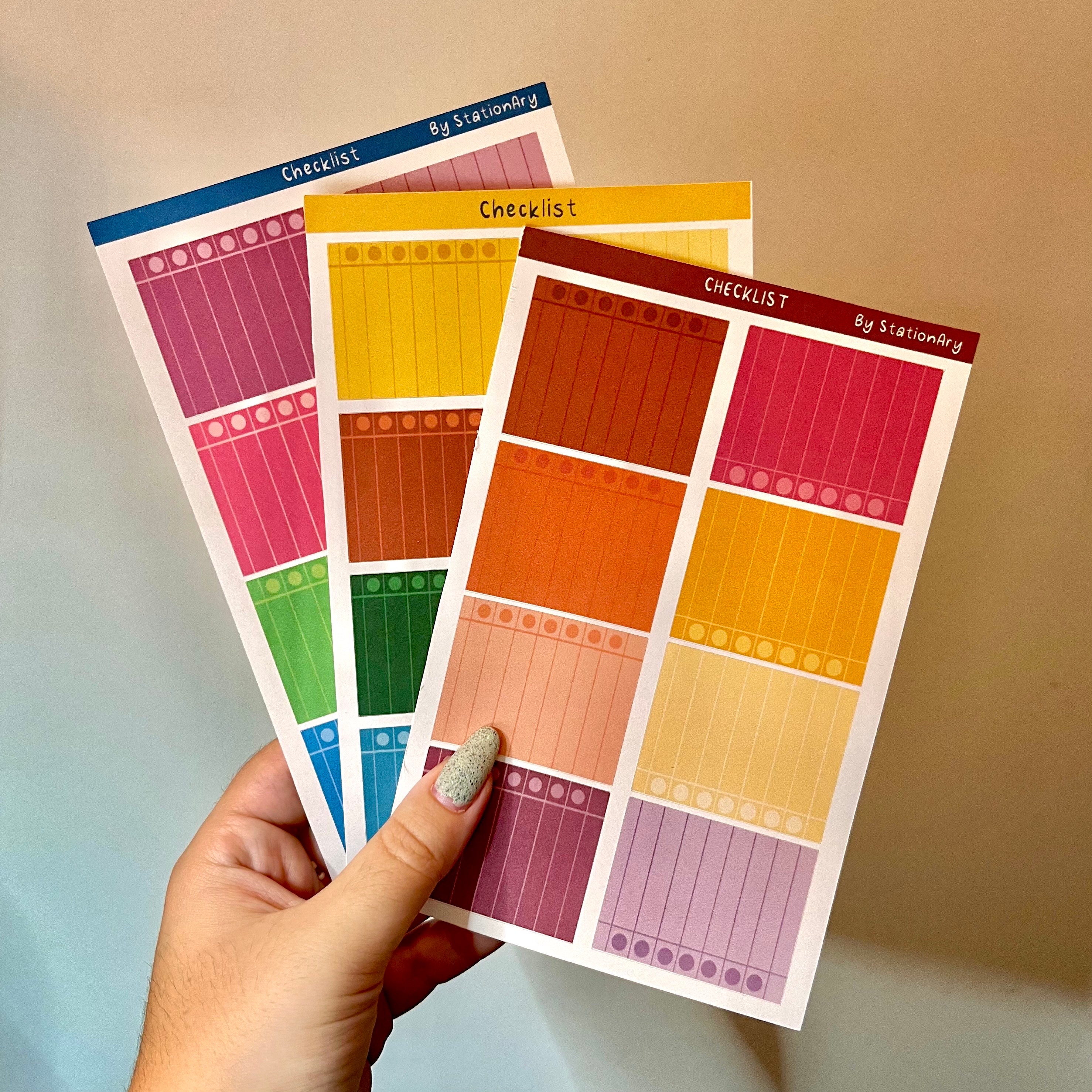 Check List Stickers Sheet Bullet Journal - Etsy