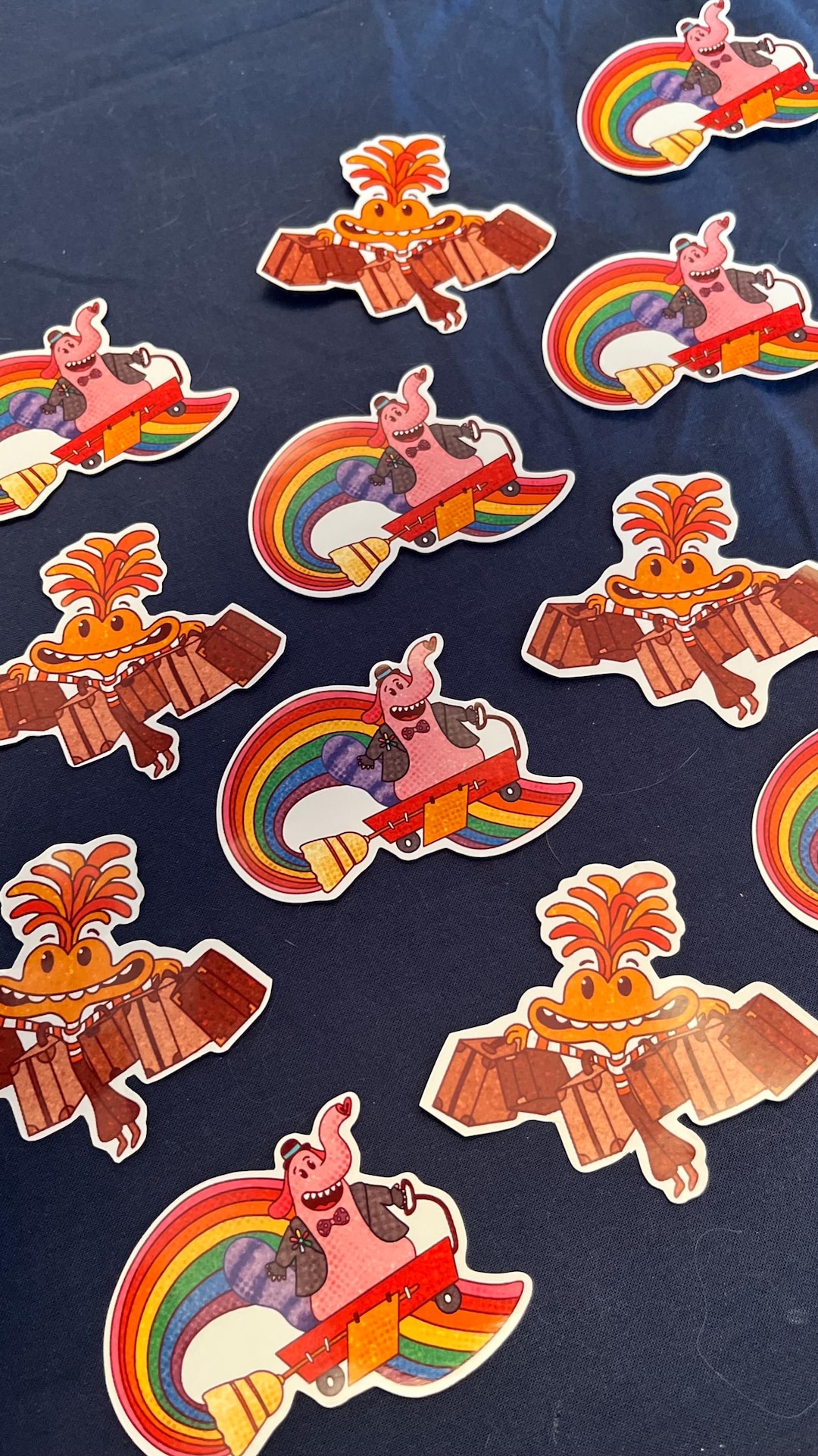 Inside Out Bing Bong Sticker, Anxiety Sticker, Emotions, Pixar, Disney ...