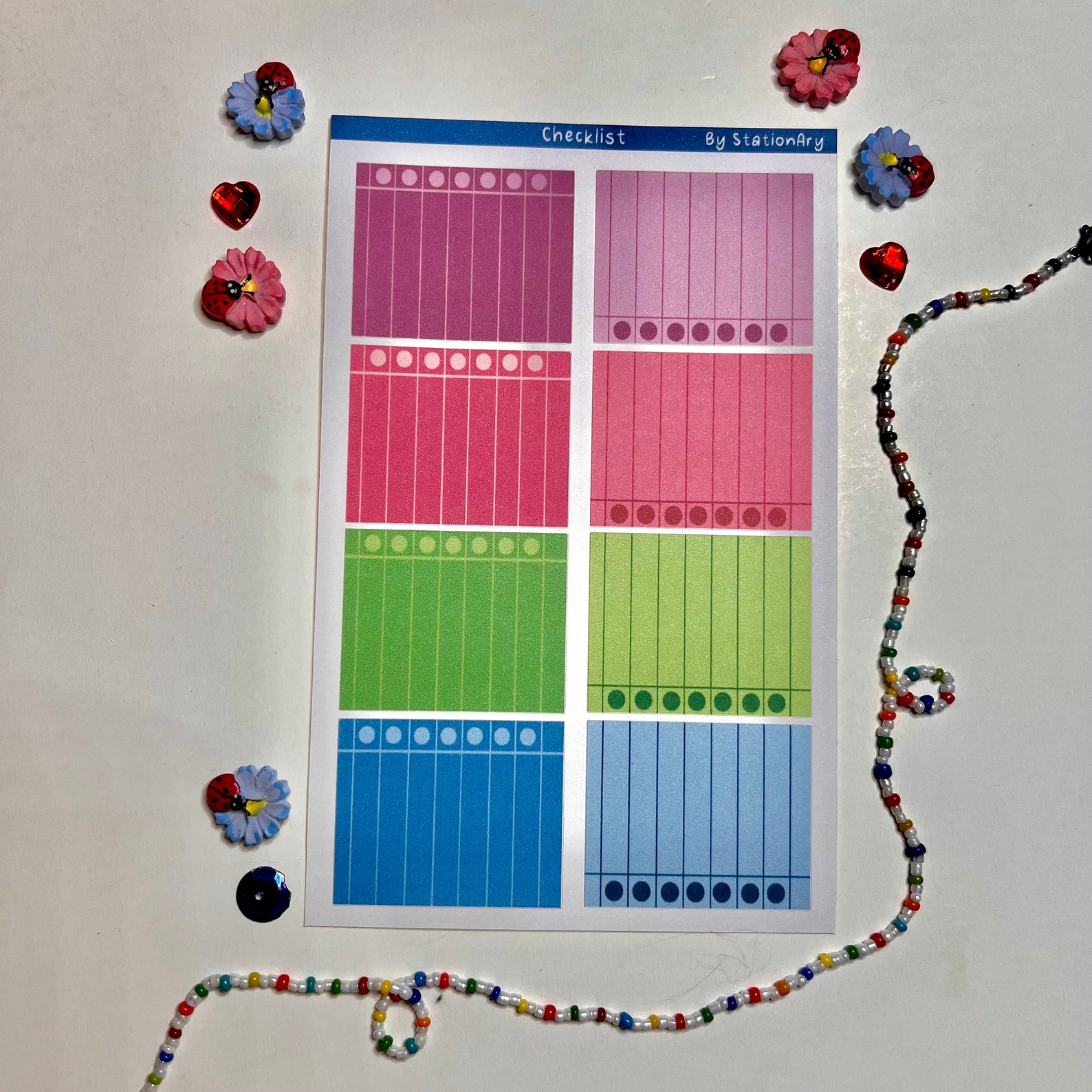 Check List Stickers Sheet Bullet Journal - Etsy