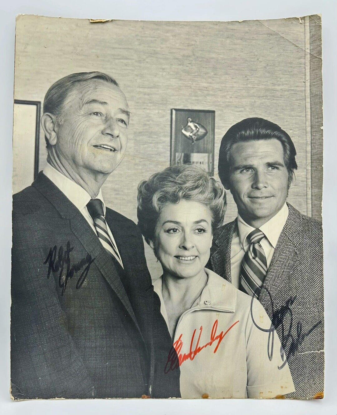 Vintage Signed Marcus Welby M.D. Photo Robert Young, Elena Verdugo ...