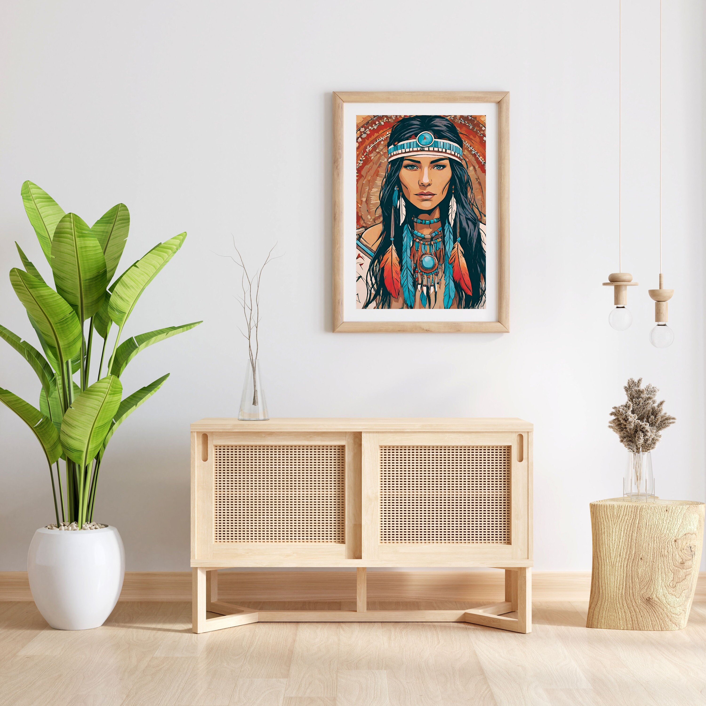 Native American Wall Art, Native American Svg, Native American Art ...