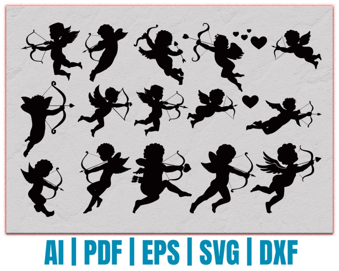 Cupido SVG / Paquete SVG de Cupido / Clipart de Cupido / Archivo de ...