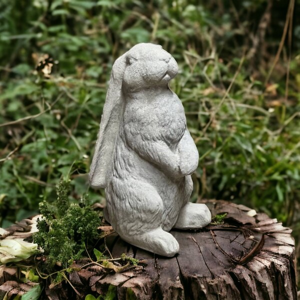 Rabbit Garden Statue - Etsy