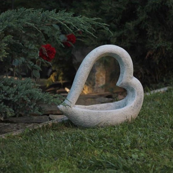 Concrete Heart - Etsy