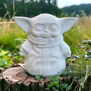 Baby Yoda Figure Outdoor Detailed Yoda Statue Handmade Figurine for ...