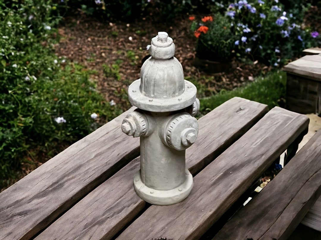 Massive Fire Hydrant Sculpture Detailed Fire Pomp Figurine Large Water ...