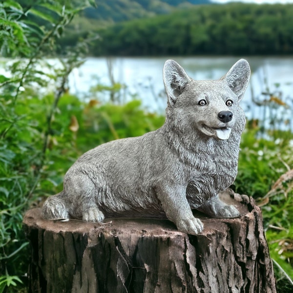 Corgi Garden Statue - Etsy