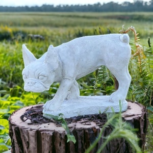Peeing Dog Statue Concrete Dog With Leg Lifted Figure Handmade Dog ...