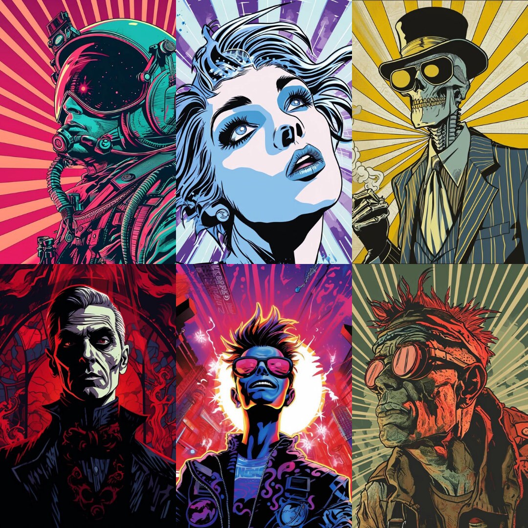 Midjourney Promptsimages: Custom Pop Art Illustration, Personalized ...