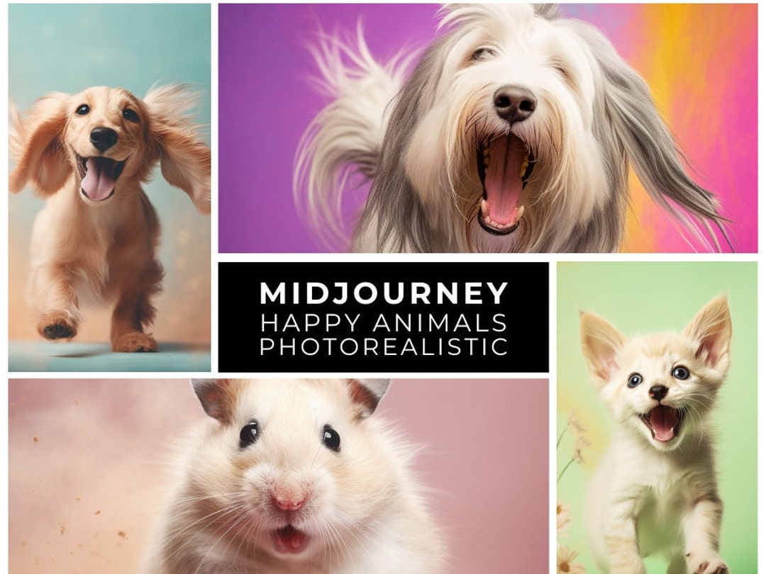 Midjourney Prompt, Photorealistic Animal Portraits, Happy Animals ...