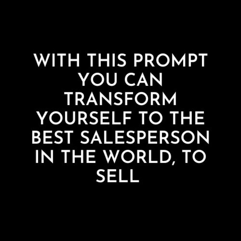 Chatgpt Prompt Sell Anything Online Fast Sell Any Product - Etsy