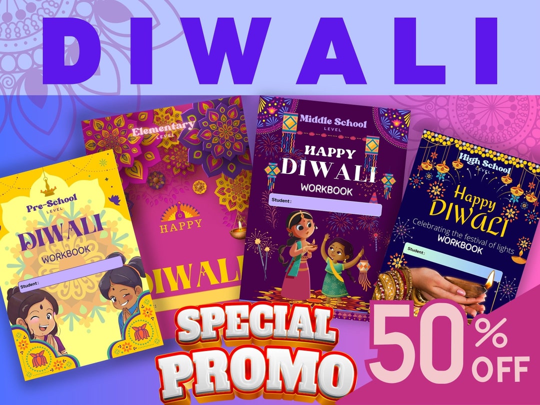 Diwali Activity Workbook Bundle: Preschool to High School (PDF) - Etsy