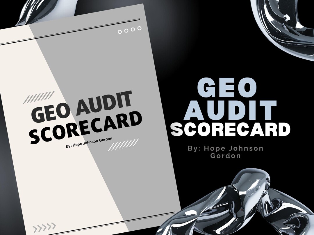 Editable GEO Audit Scorecard – Website Visibility Audit | Get Found in ...