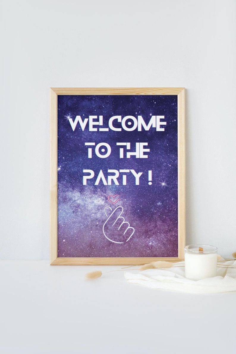 Euphoria Welcome Sign, Printable Sign Party, Girly Welcome Sign, DIY ...