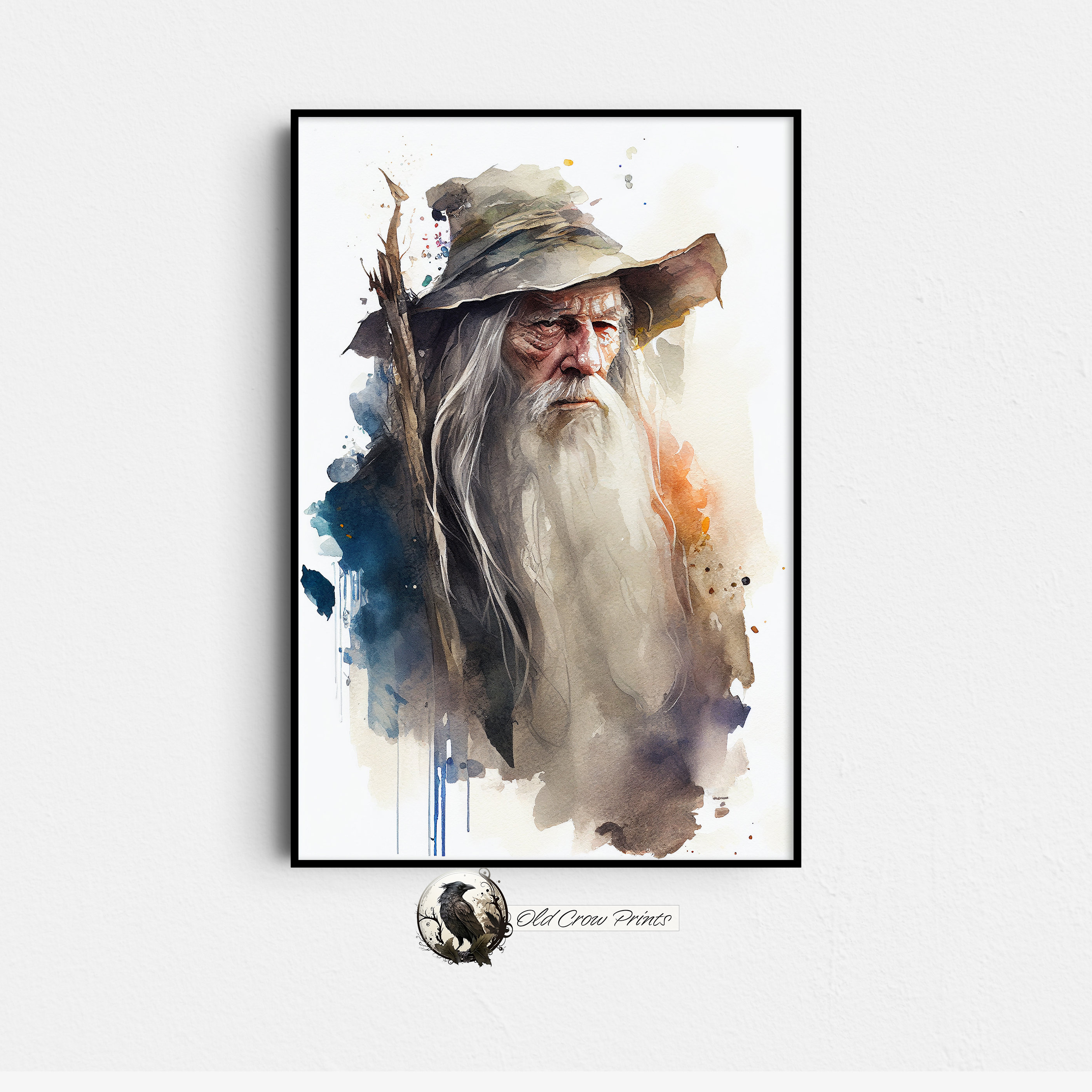 Gandalf Watercolor Sketch, Lord of the Rings Art, Fantasy Art, Tolkien ...