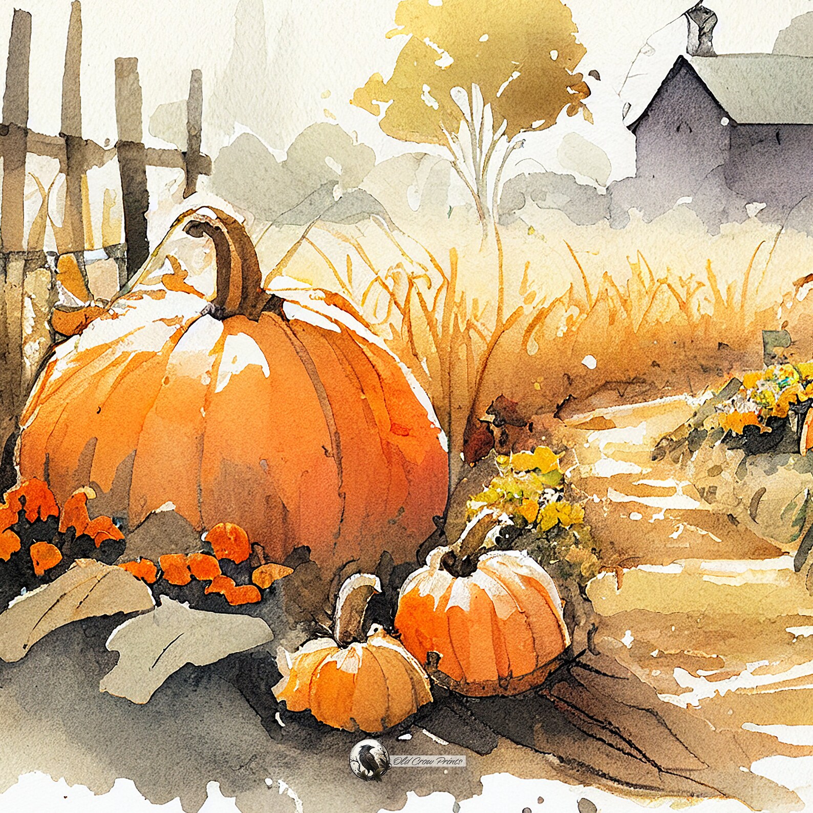 Pumpkin Patch, Fall Decor, Vintage Farmhouse Decor, Vintage Inspired ...