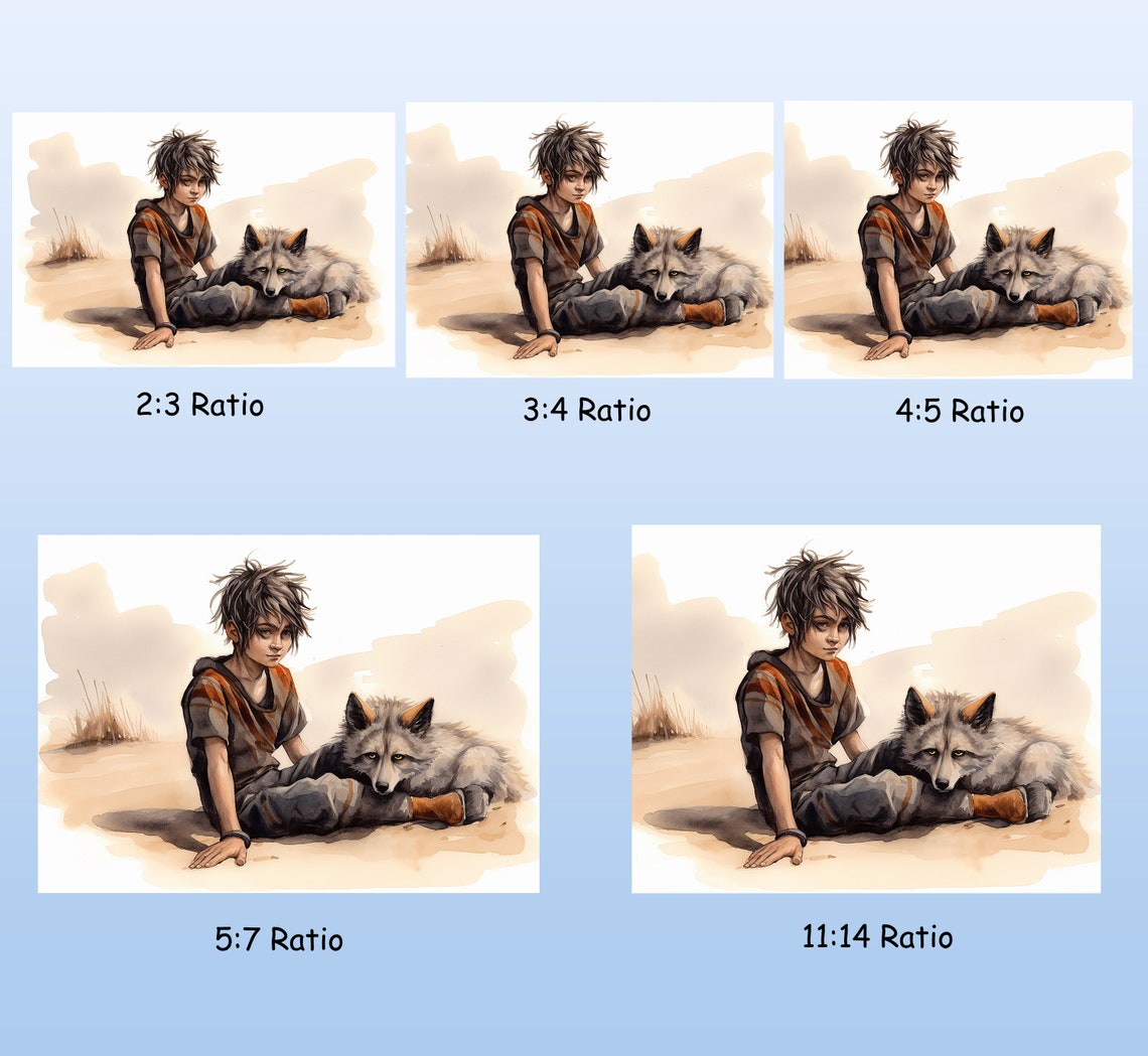 The Dark Tower Jake and Oy, Fantasy Watercolor Painting, Stephen King ...