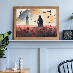 The Dark Tower, Landscape Watercolor Painting, Stephen King, Fantasy ...