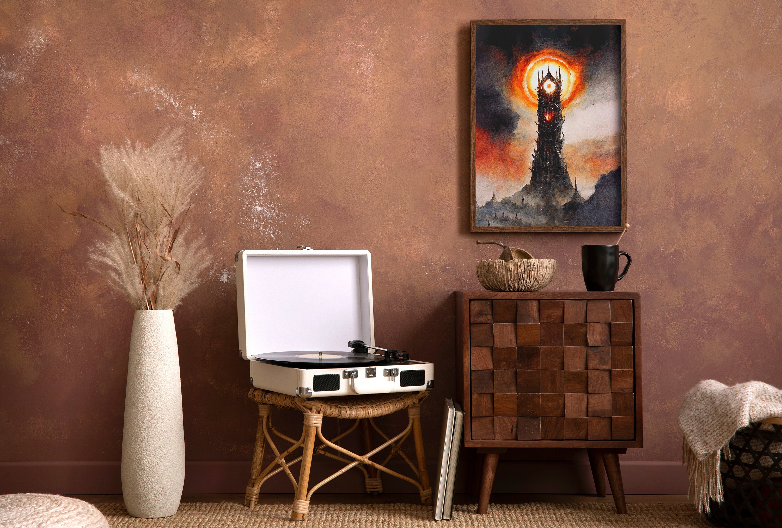 The Eye of Sauron Watercolor Painting, Lord of the Rings, Fantasy Art ...