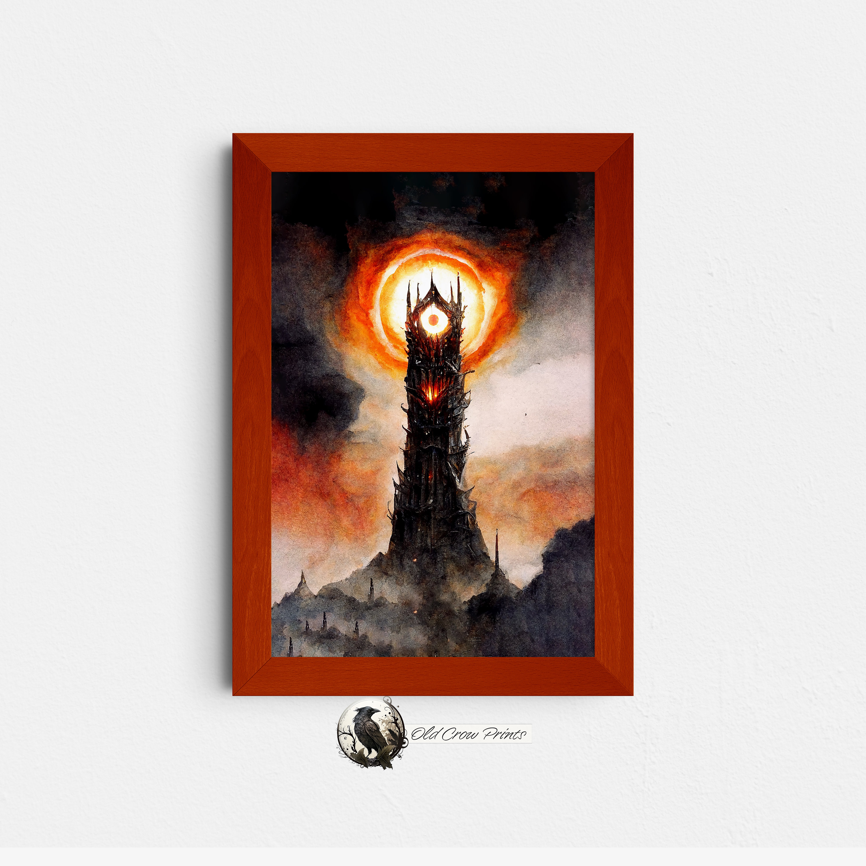 The Eye of Sauron Watercolor Painting, Lord of the Rings, Fantasy Art ...