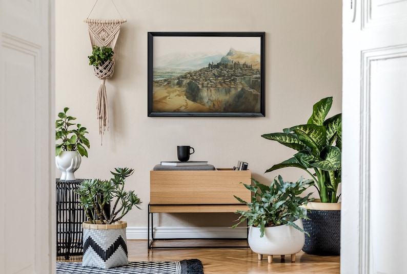 Rohan Landscape Painting, the Lord of the Rings Art, Fantasy Art, Jrr ...