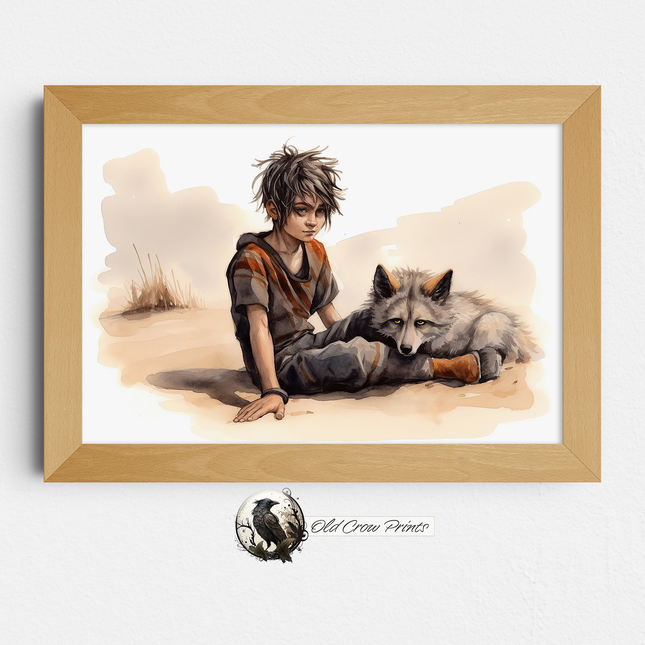 The Dark Tower Jake and Oy, Fantasy Watercolor Painting, Stephen King ...