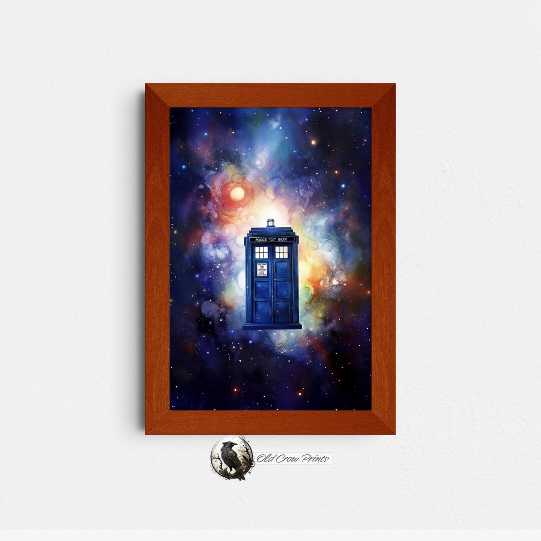 Tardis Universe Watercolor Painting Digital Print, Doctor Who Gift Fan ...